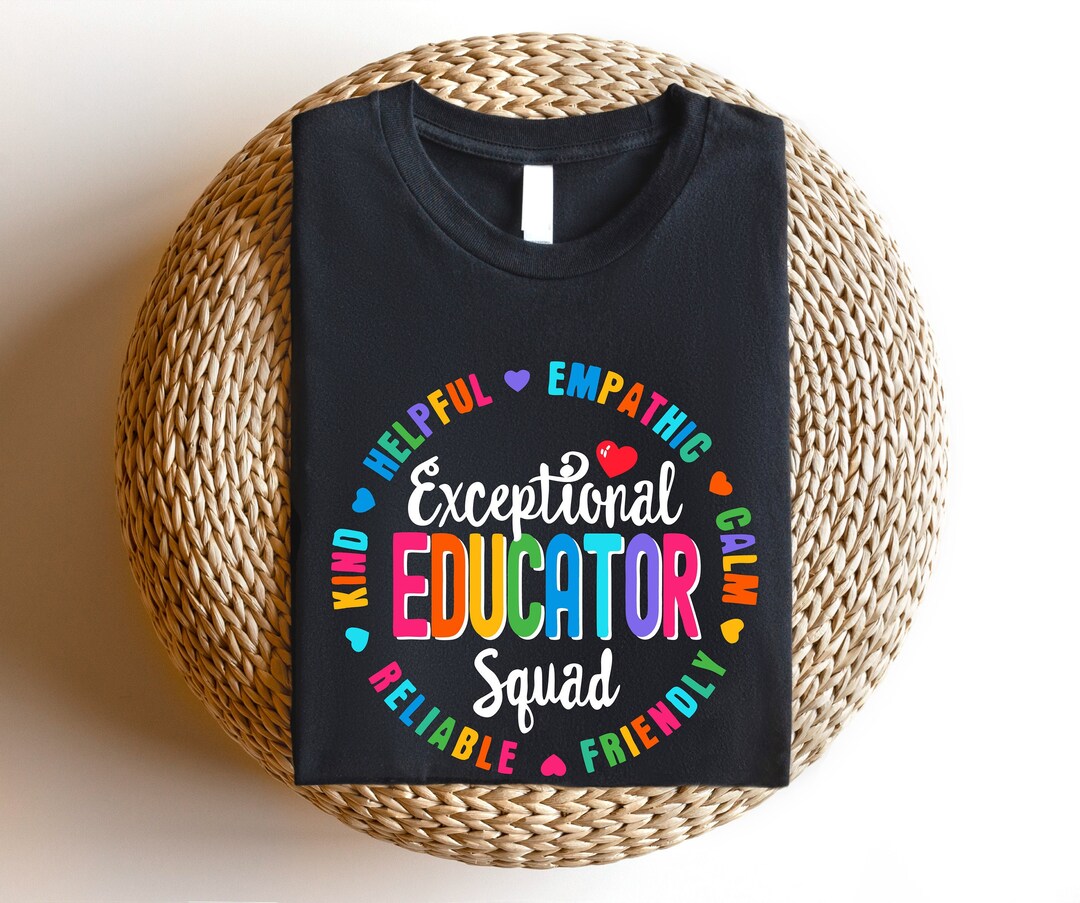 Exceptional Educator Squad Shirt, Special Education Teacher T-shirt ...