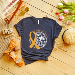 Childhood Cancer Awareness Shirt, Pediatric Cancer Survivor T-shirt ...