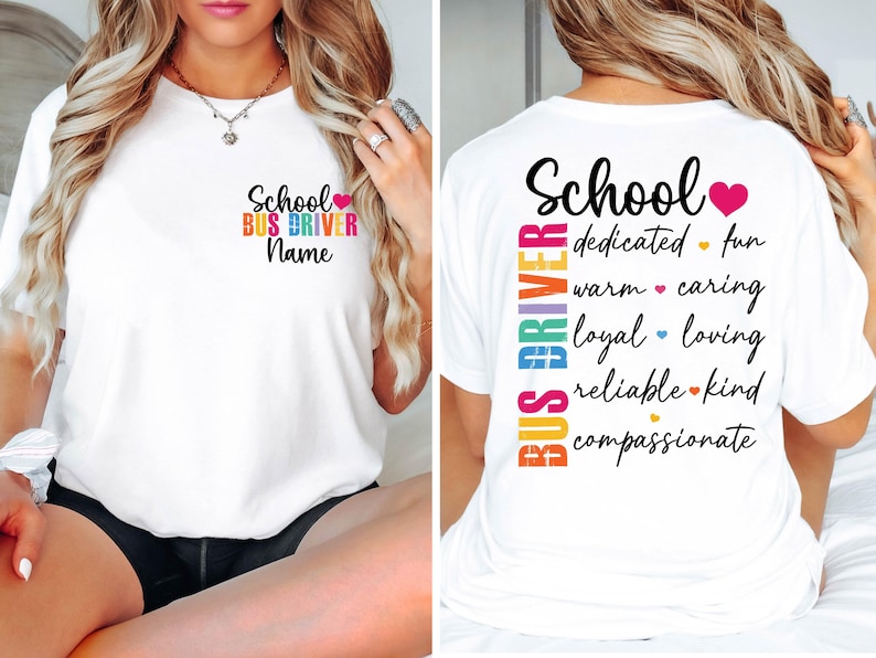 Personalized School Bus Driver SVG PNG, School Bus Png, Back to School ...