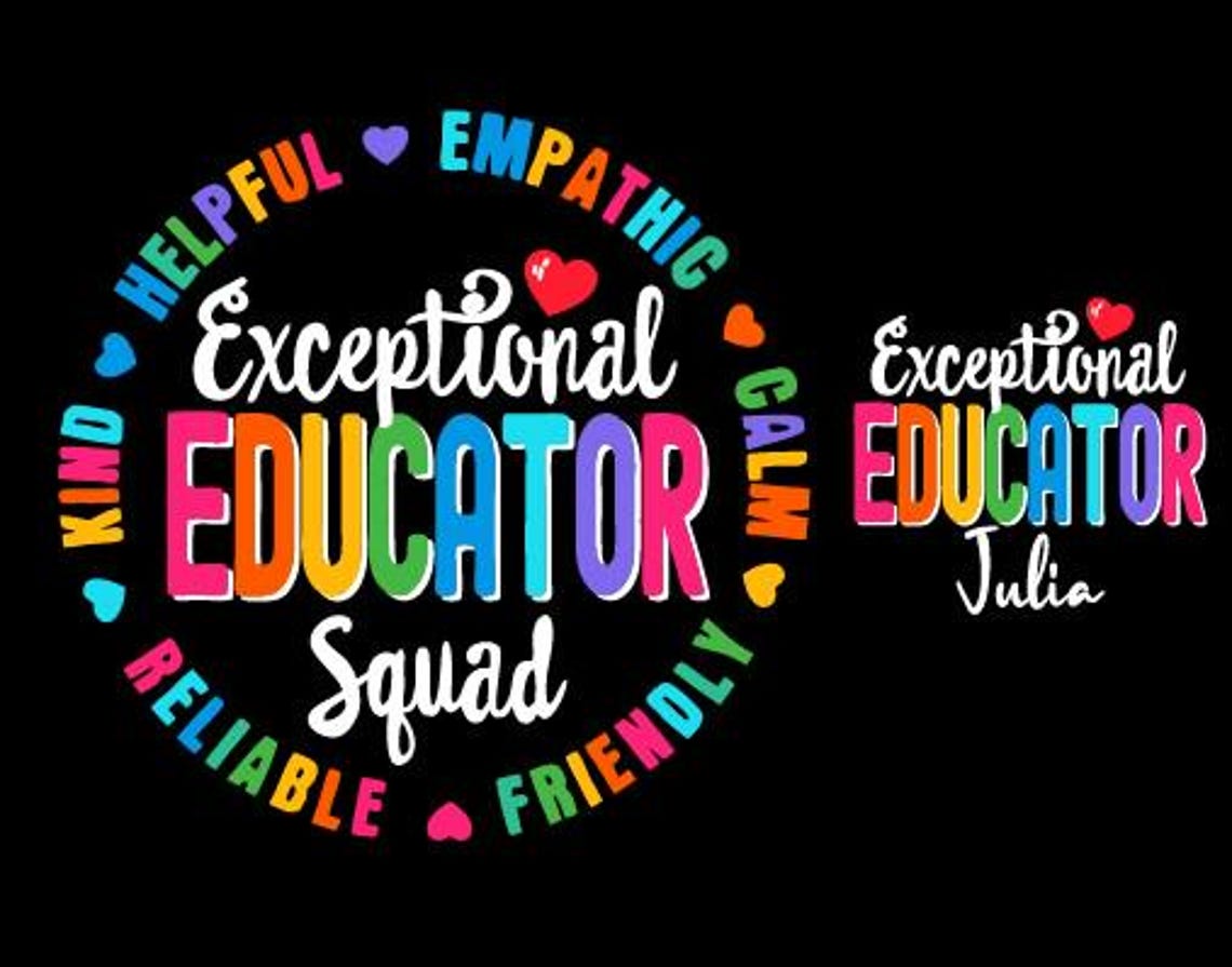 Custom Exceptional Education Squad SVG PNG, Personalized Sped Svg ...