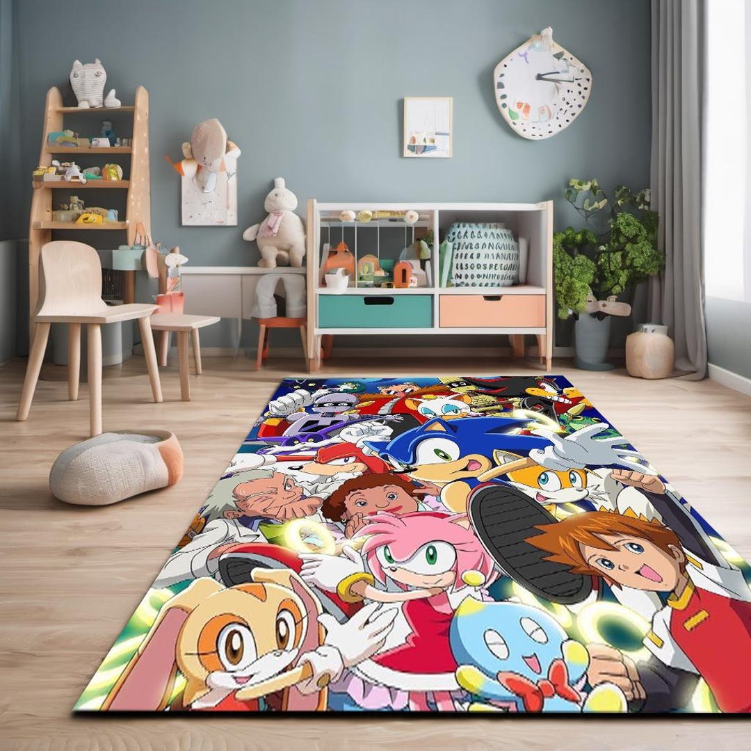 Handmade Sonic X Rug – Anime Carpet for Kids Room, Fan Decor - Etsy