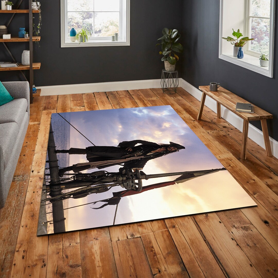 Captain Jack Sparrow Rug, Pirates of the Caribbean Theme Rug, Best ...