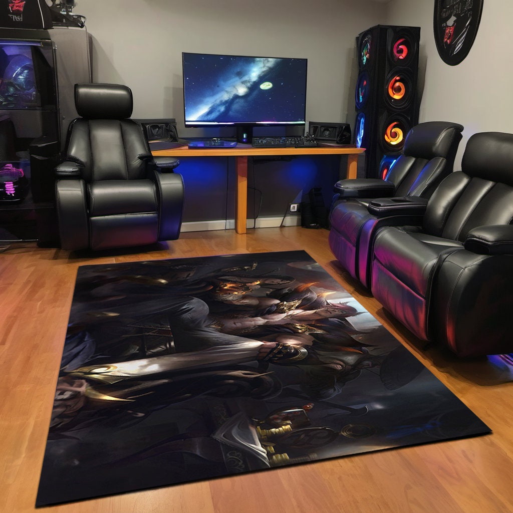 Sett Lol Fantastic Gamer Room Rug, League of Legends Game Character ...