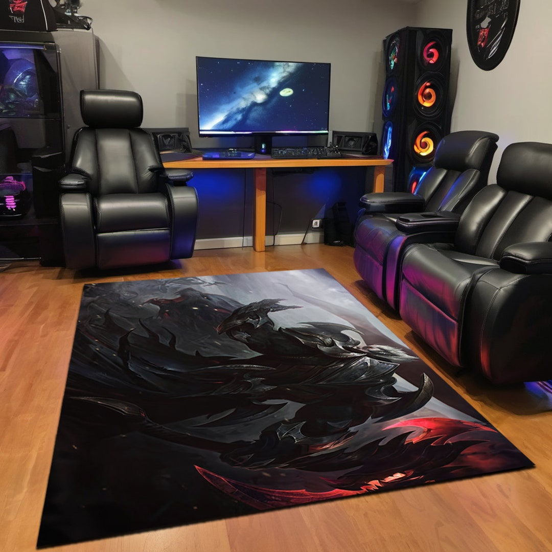 God King Darius Lol Fantastic Gamer Room Rug, League of Legends Game ...