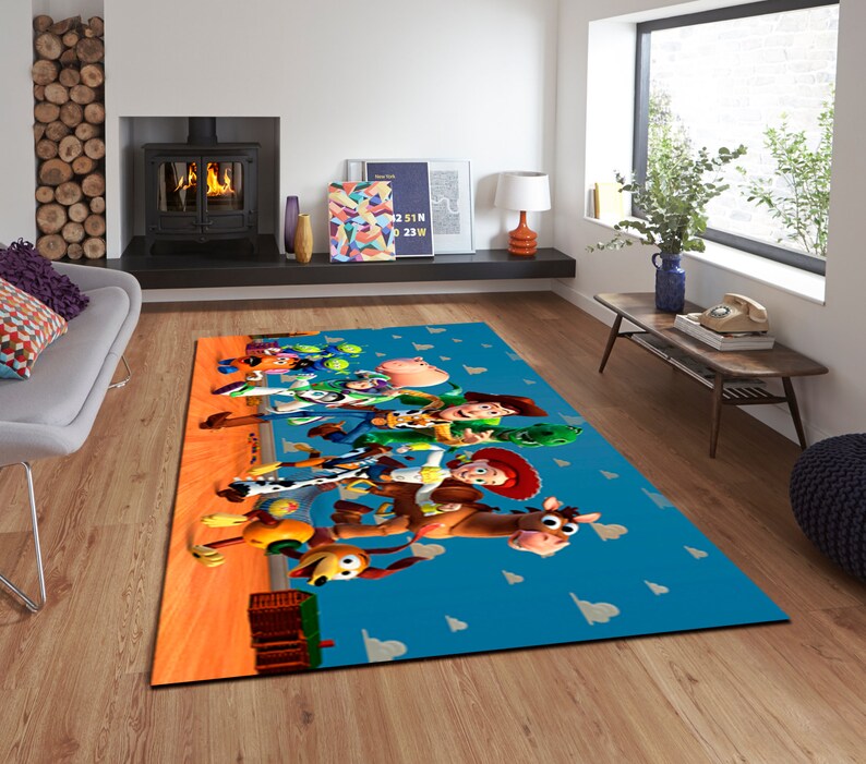 Toy Story Rug: 3D Cartoon Kids Nursery Decor - Etsy Canada