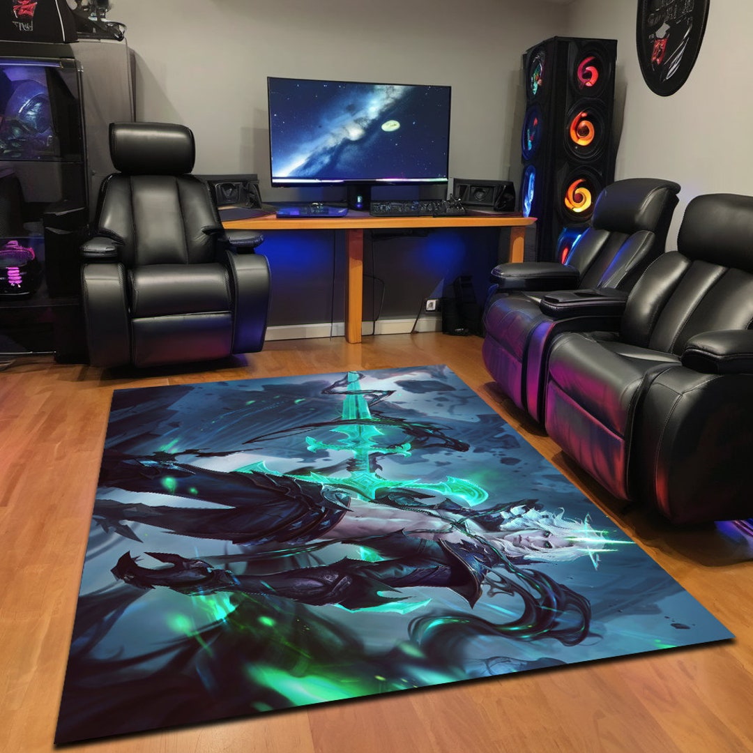 Viego Lol Fantastic Gamer Room Rug, League of Legends Game Character ...