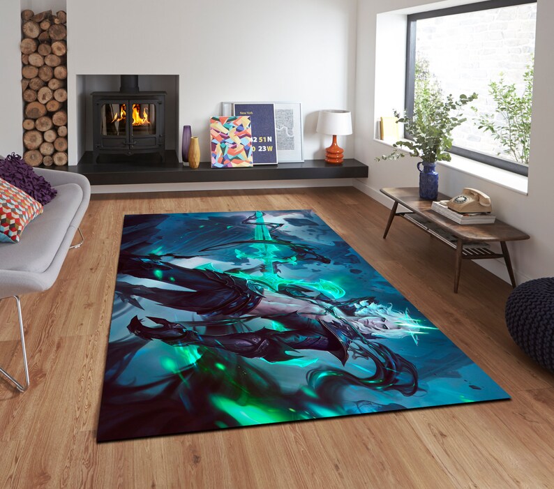 Viego Lol Fantastic Gamer Room Rug, League of Legends Game Character ...