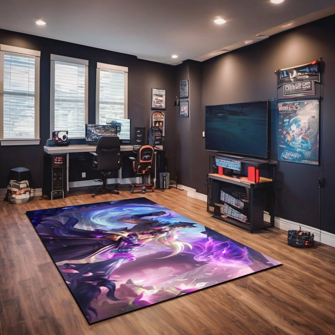 Spirit Blossom Sett Lol Fantastic Gamer Room Rug, League of Legends ...