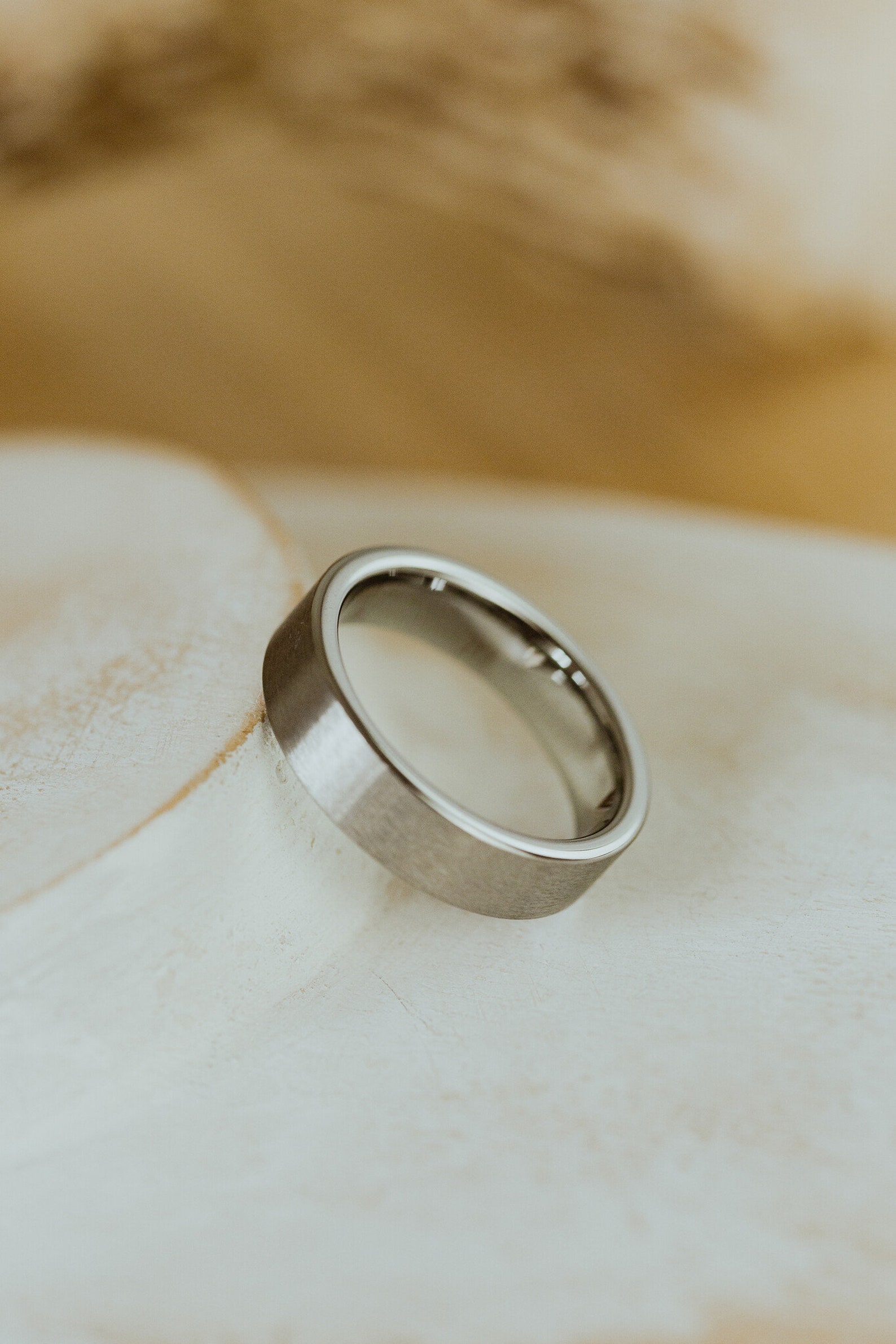 Men's Wedding Band 6 Mm Brushed, Brushed Finish Ring for Men and Women ...