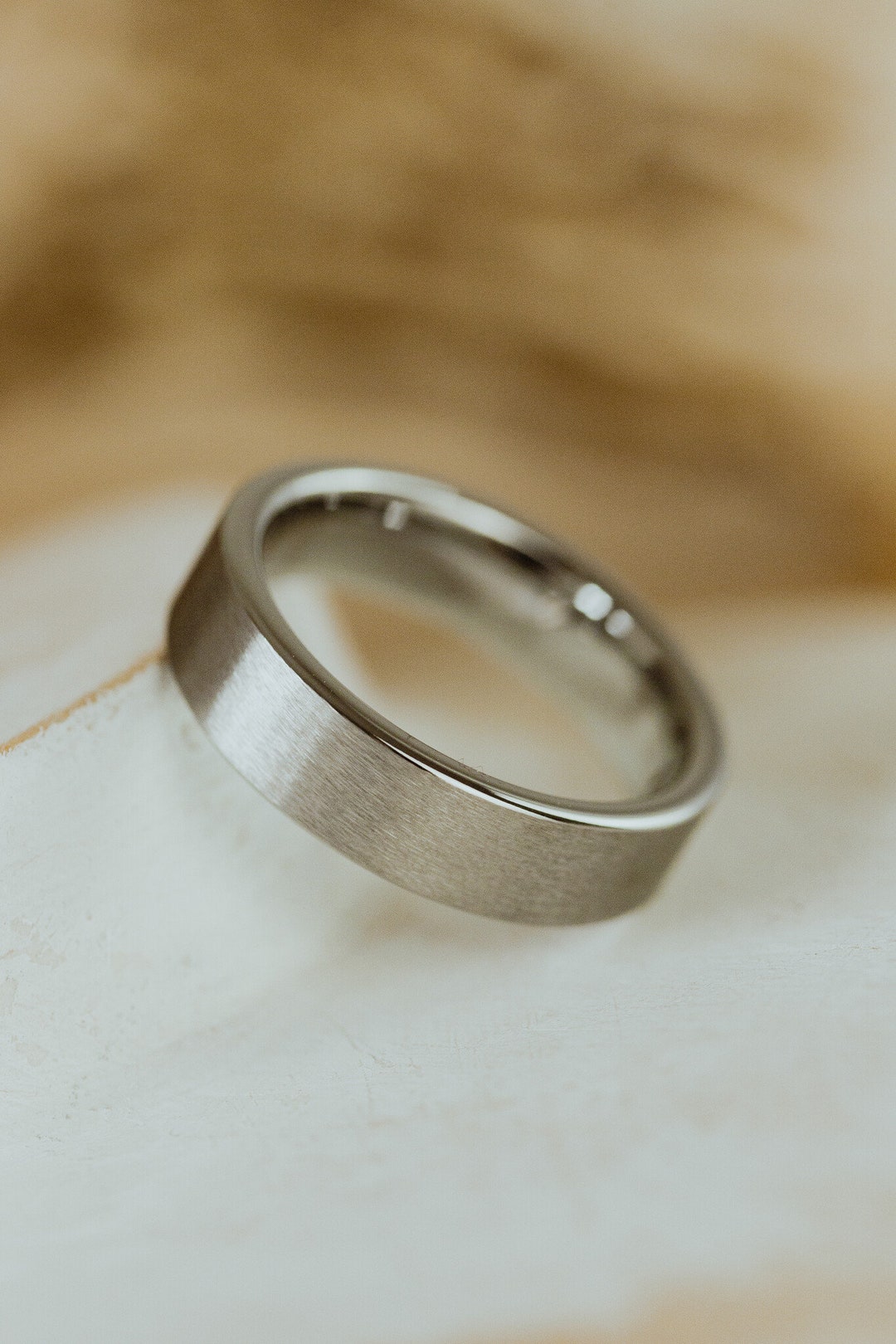 Men's Wedding Band 6 Mm Brushed, Brushed Finish Ring for Men and Women ...