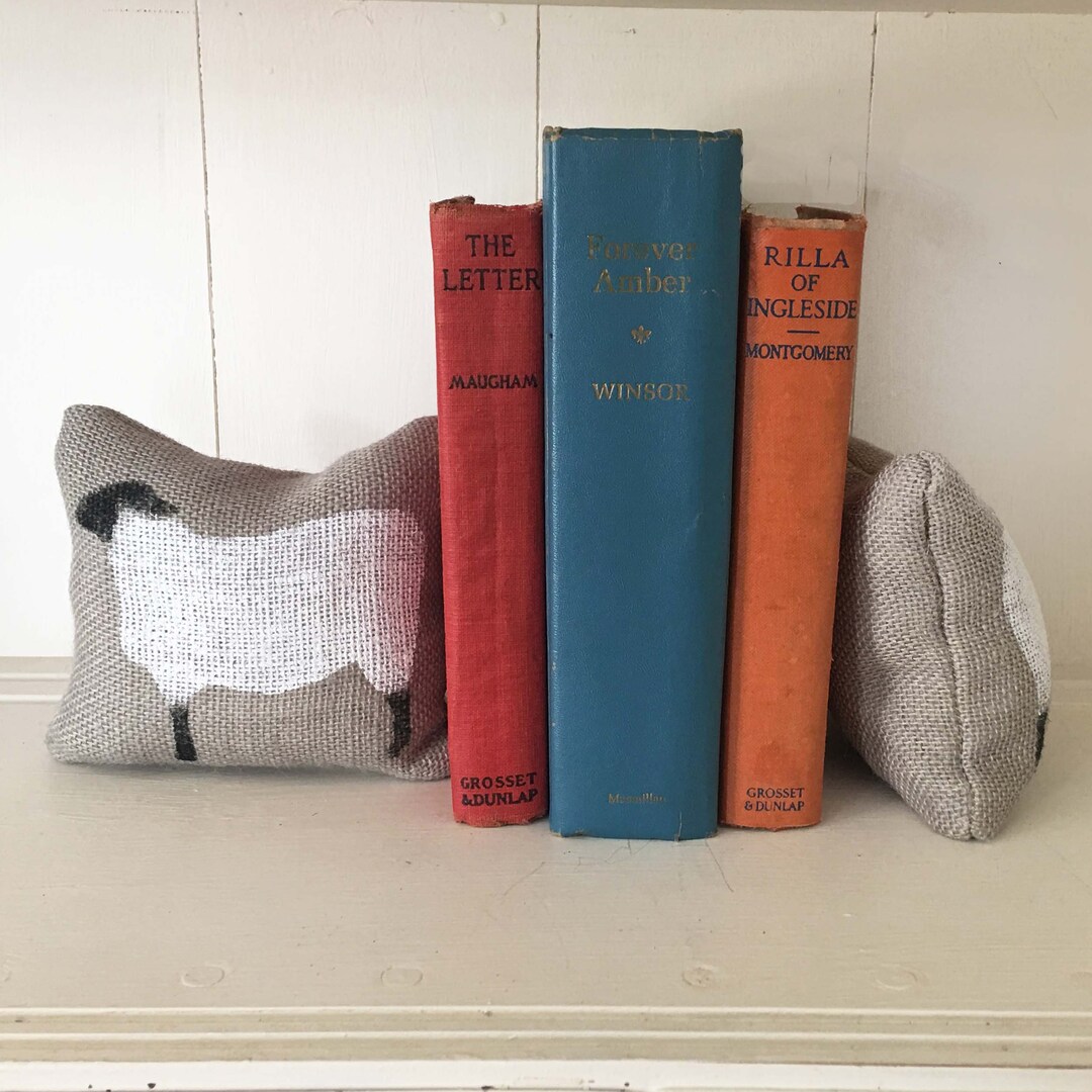 Suffolk Sheep Bookends Petit Feed Sack Pillow Pair Sheep - Etsy