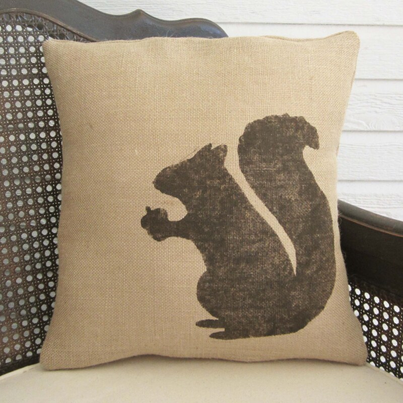 Squirrel Pillow - Etsy