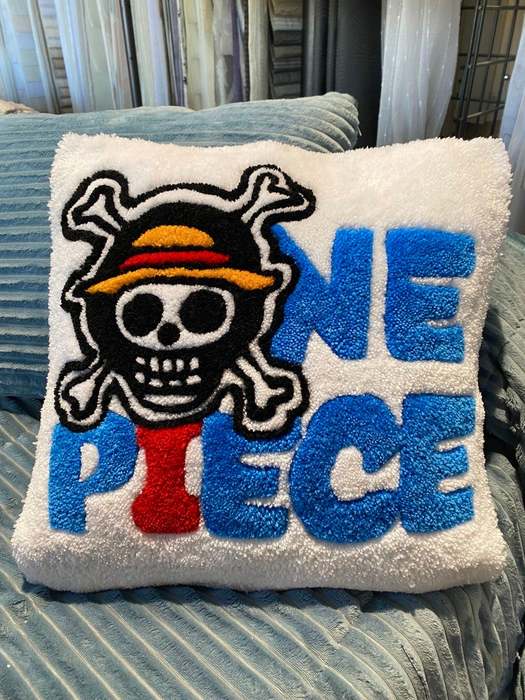 ONE PIECE Handmade Tufting Cushion - Etsy