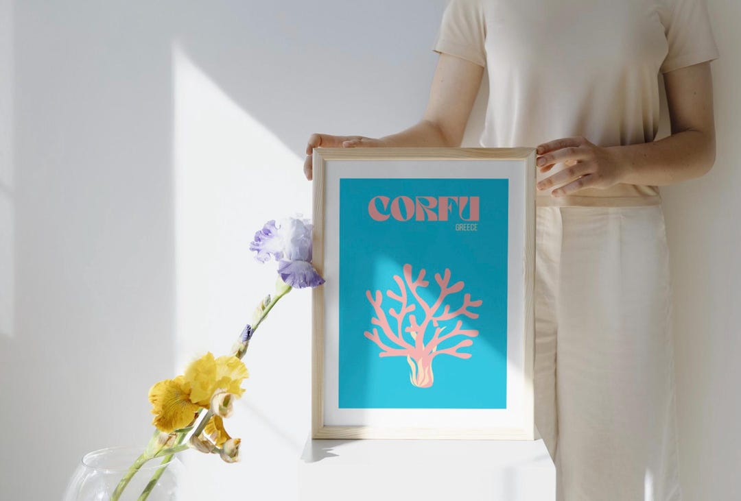 Travel Print, Printable Wall Art, Digital Wall Poster, Colourful Travel ...