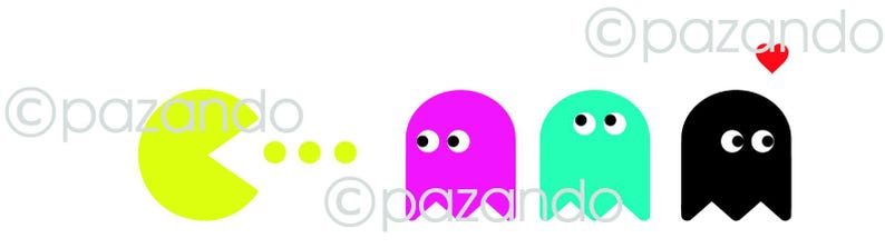Pac-man Vector Art – Digital Download for Cutting & Printing - Etsy