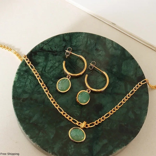 Cute Gold Jewelry Set - Etsy