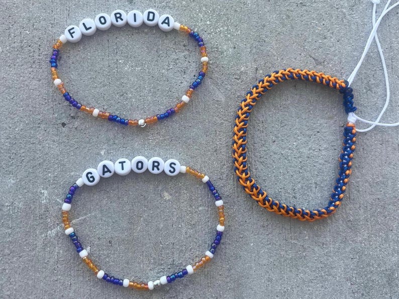University of Florida Inspired University Bracelet Stack | Gators | UF ...