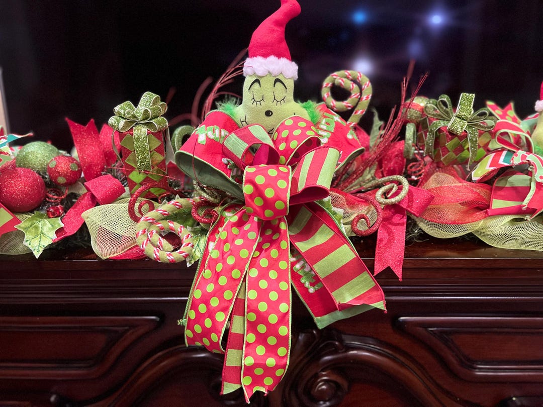 The Grinch Christmas 9ft Garland Green Monster Christmas - Etsy