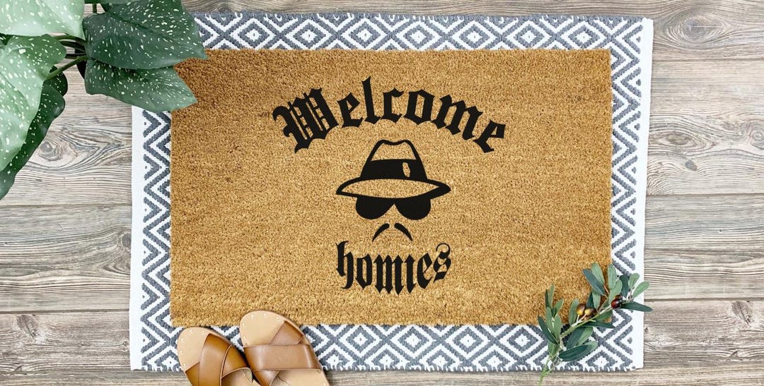 Welcome Homies Doormat | Funny Spanglish Welcome Mat | Latino Home ...