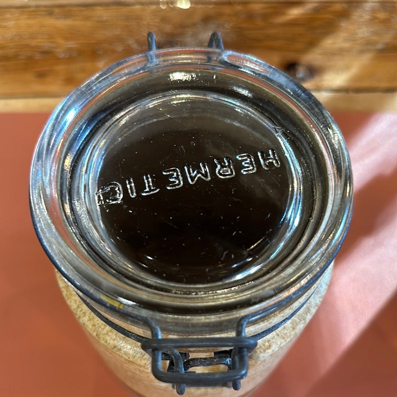 Vtg Hermetic Sealed Stoneware Container - Etsy