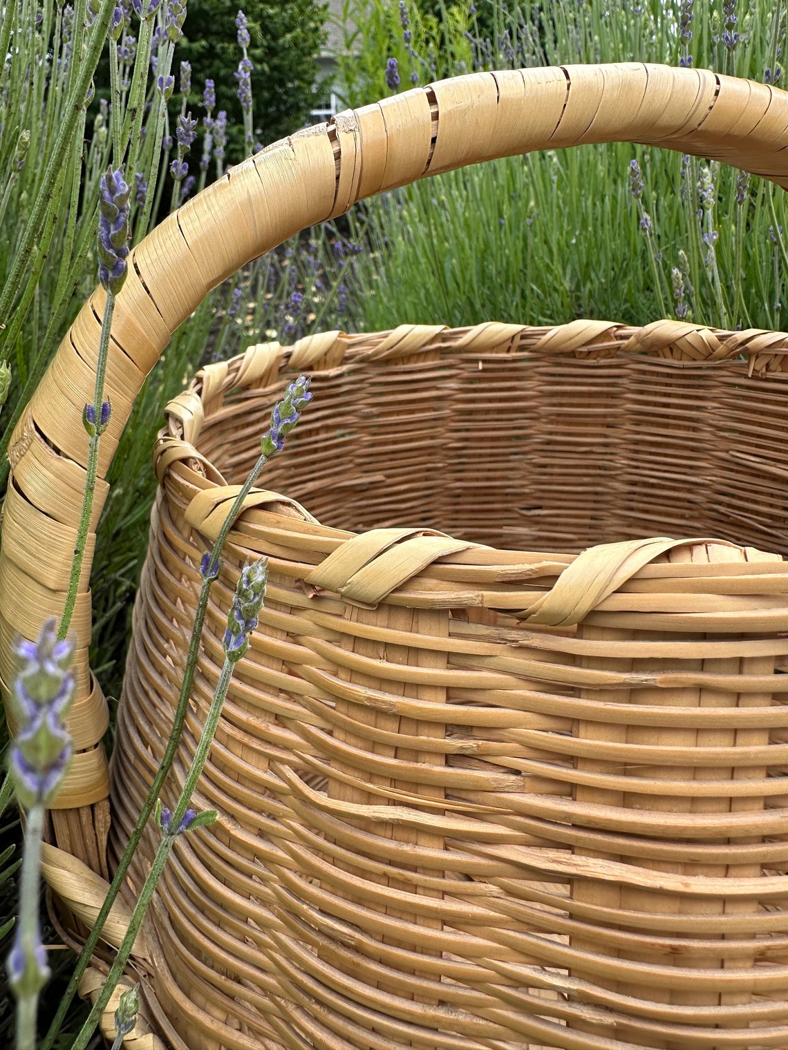 Large Vintage Handled Basket - Etsy Canada