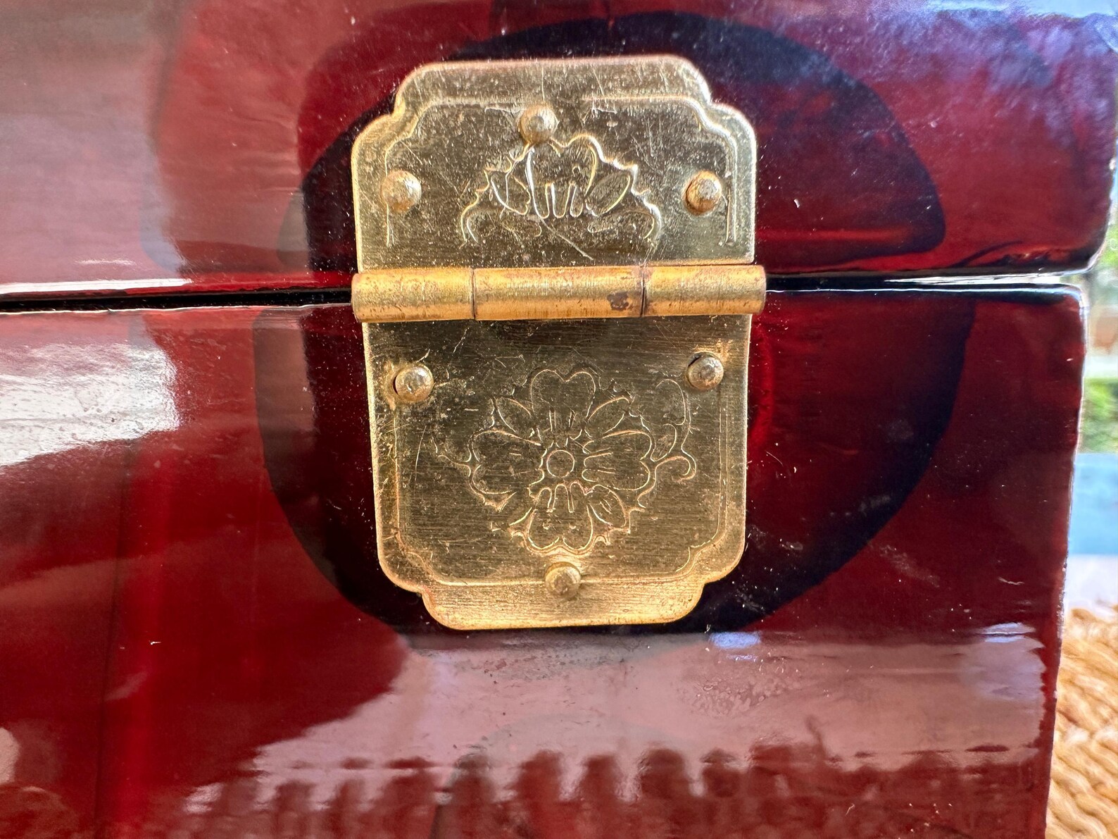 Vintage 1960s Cherry Lacquered Jewelry Box Asian Inspired - Etsy