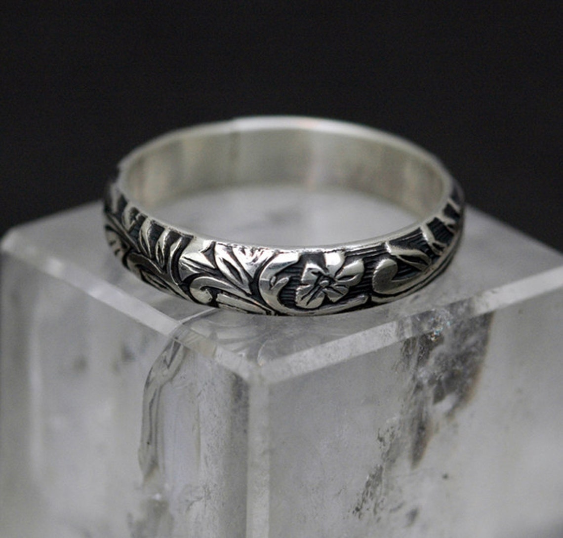 Floral and Scroll Ring Made Upon Order in Nickel Free - Etsy