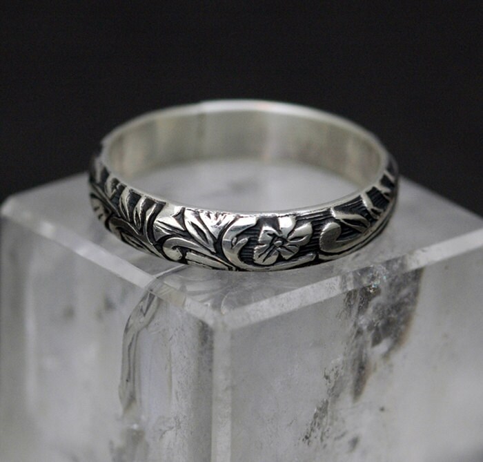 Floral and Scroll Ring Made Upon Order in Nickel Free - Etsy