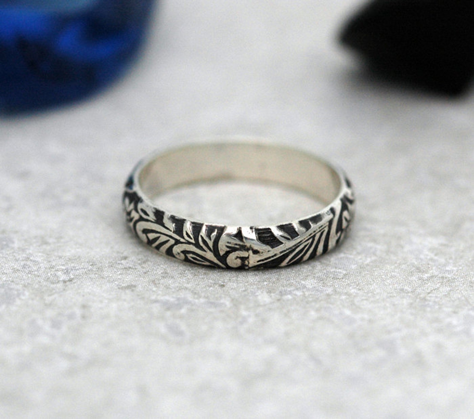 Floral and Scroll Ring Made Upon Order in Nickel Free - Etsy