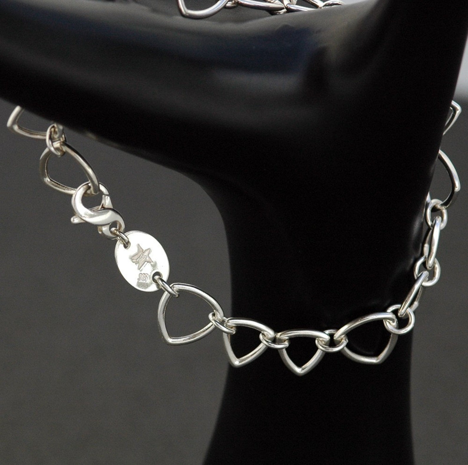 Triangle Link Chain Made to Order as a Bracelet or Anklet - Etsy
