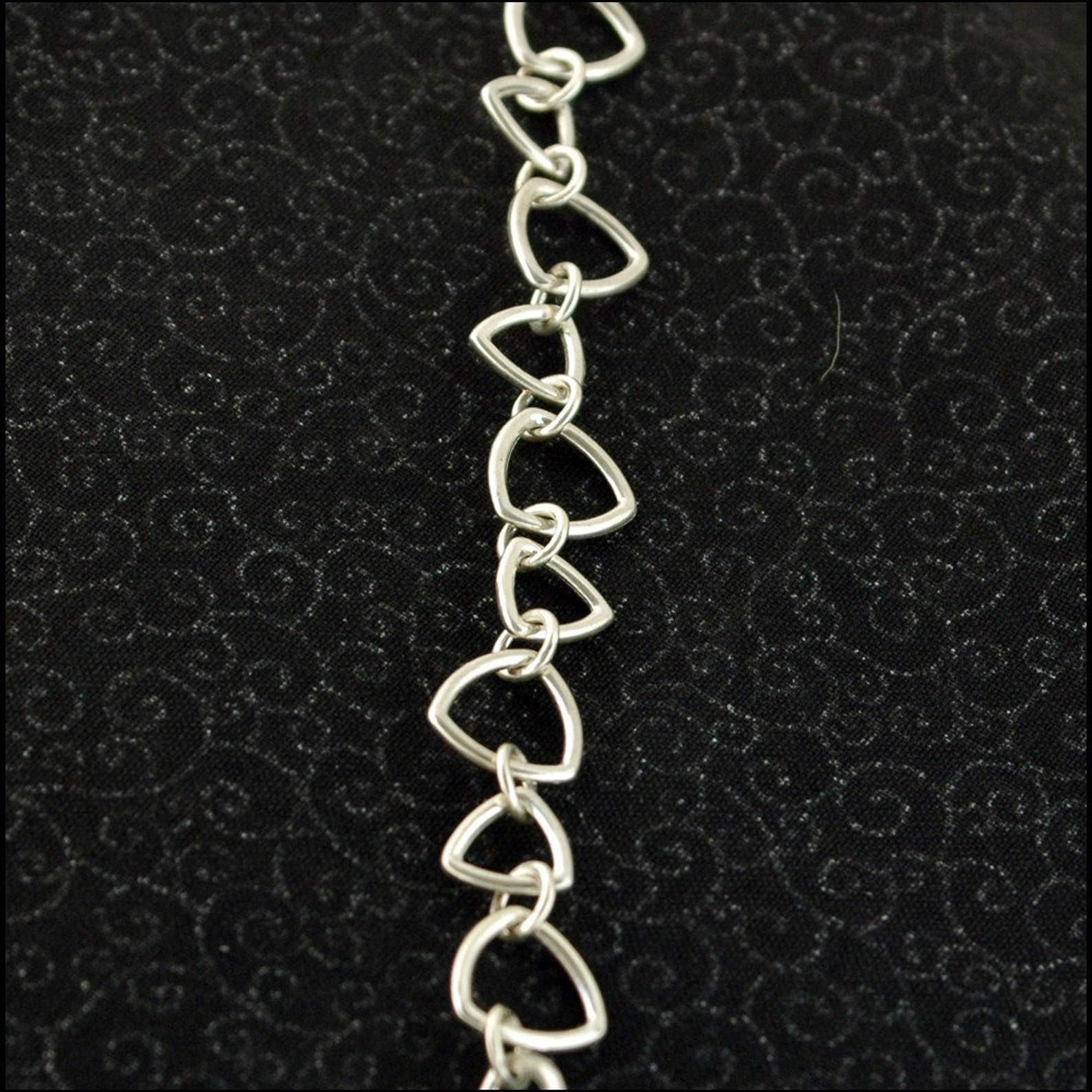 Triangle Link Chain Made to Order as a Bracelet or Anklet | Etsy