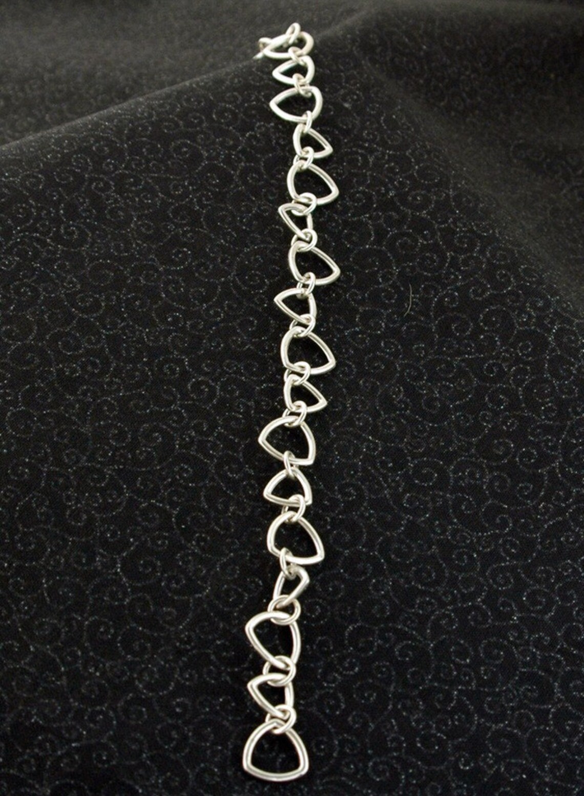 Triangle Link Chain Made to Order as a Bracelet or Anklet | Etsy