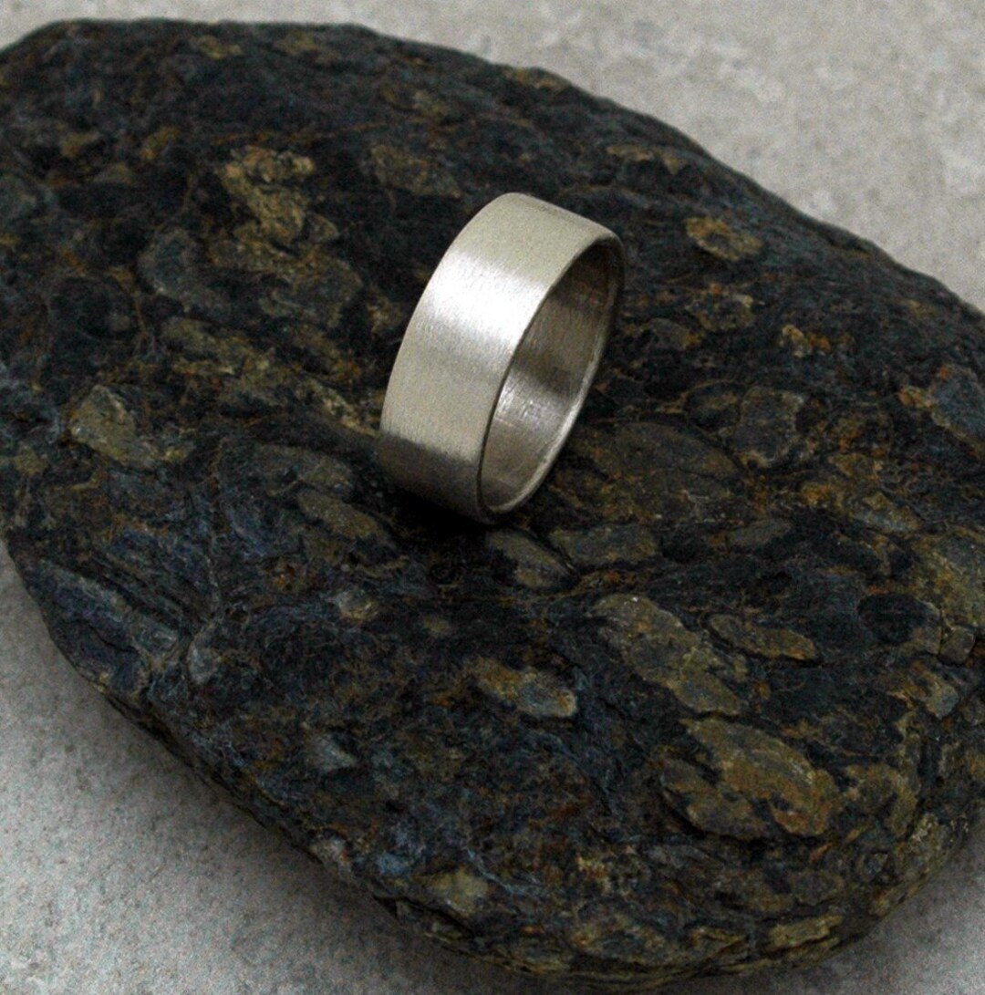 MEDIUM Brushed Matte Ring - A Band for Men or Women - Made to Order in ...