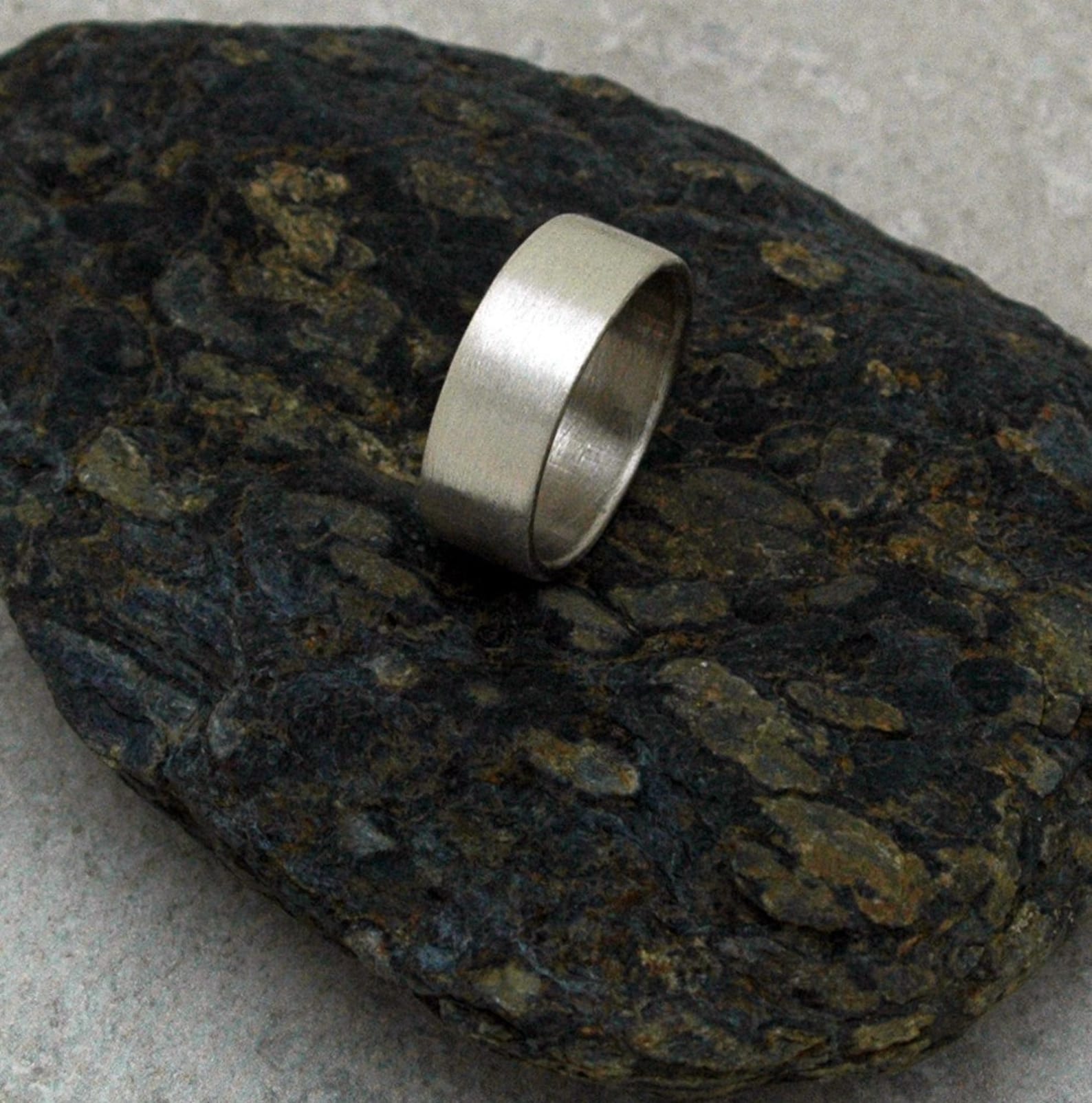 MEDIUM Brushed Matte Ring - A Band for Men or Women - Made to Order in ...