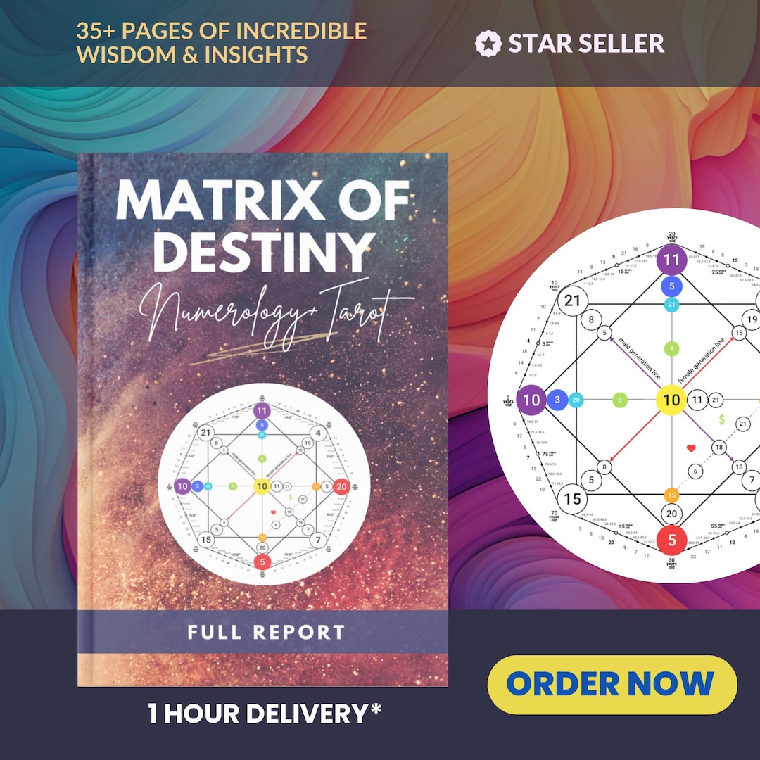 Destiny Matrix Report in 1-2 Hours / Numerology / Soul Matrix / Money ...