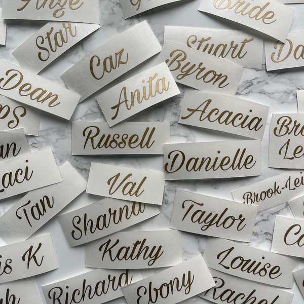 Vinyl Place Card Stickers - Etsy