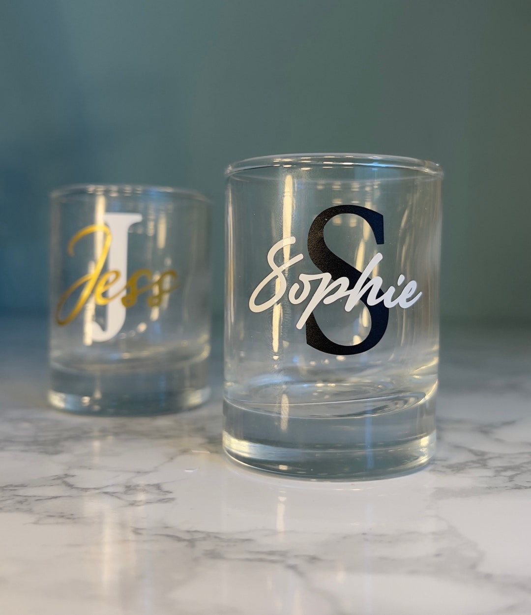Personalized Shot Glass Vinyl Stickers: Custom Names, Wedding Favors - Etsy