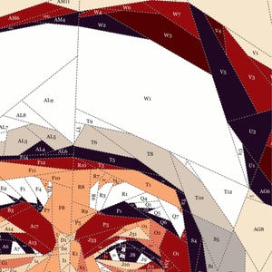 Xmas Santa Portrait Quilt Pattern, Paper Piecing Quilt Patterns ...
