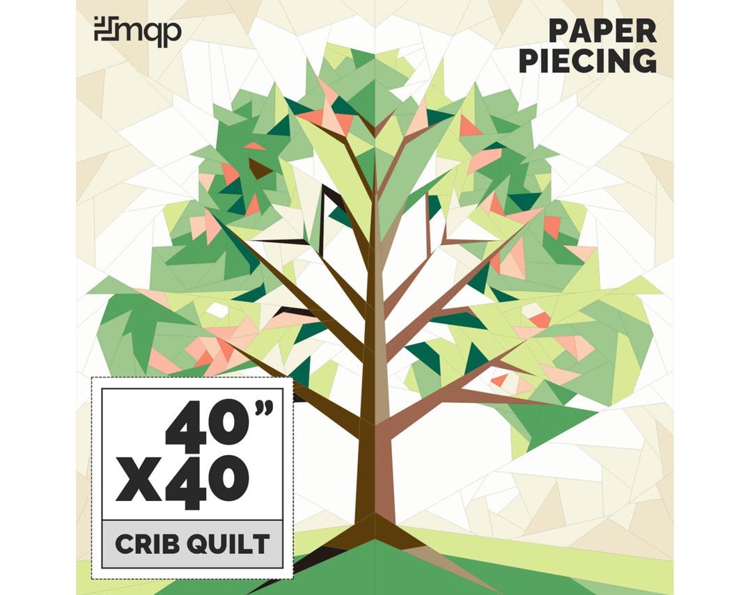 Spring Tree Quilt Pattern, Nature Quilt Pattern, Paper Piecing Patterns ...