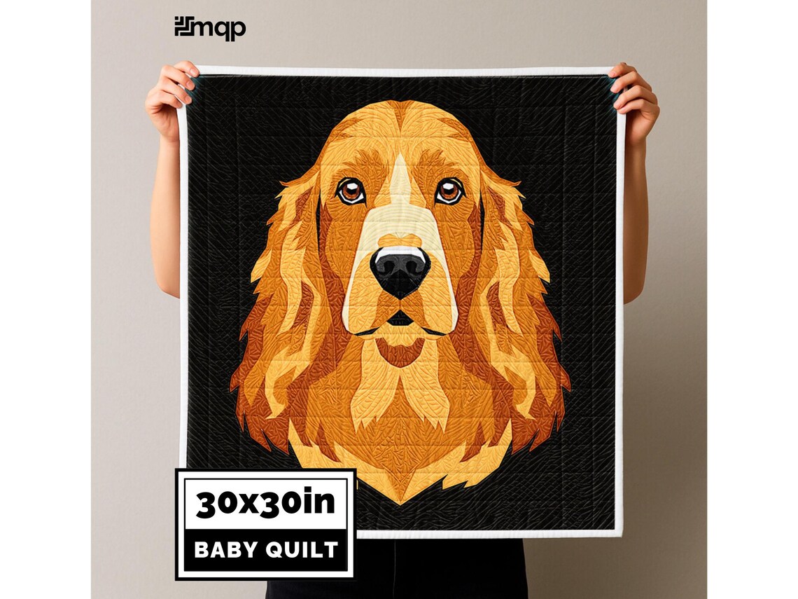 Dog Quilt Pattern PDF – 30" Cocker Spaniel Rich Gold | Beginner ...