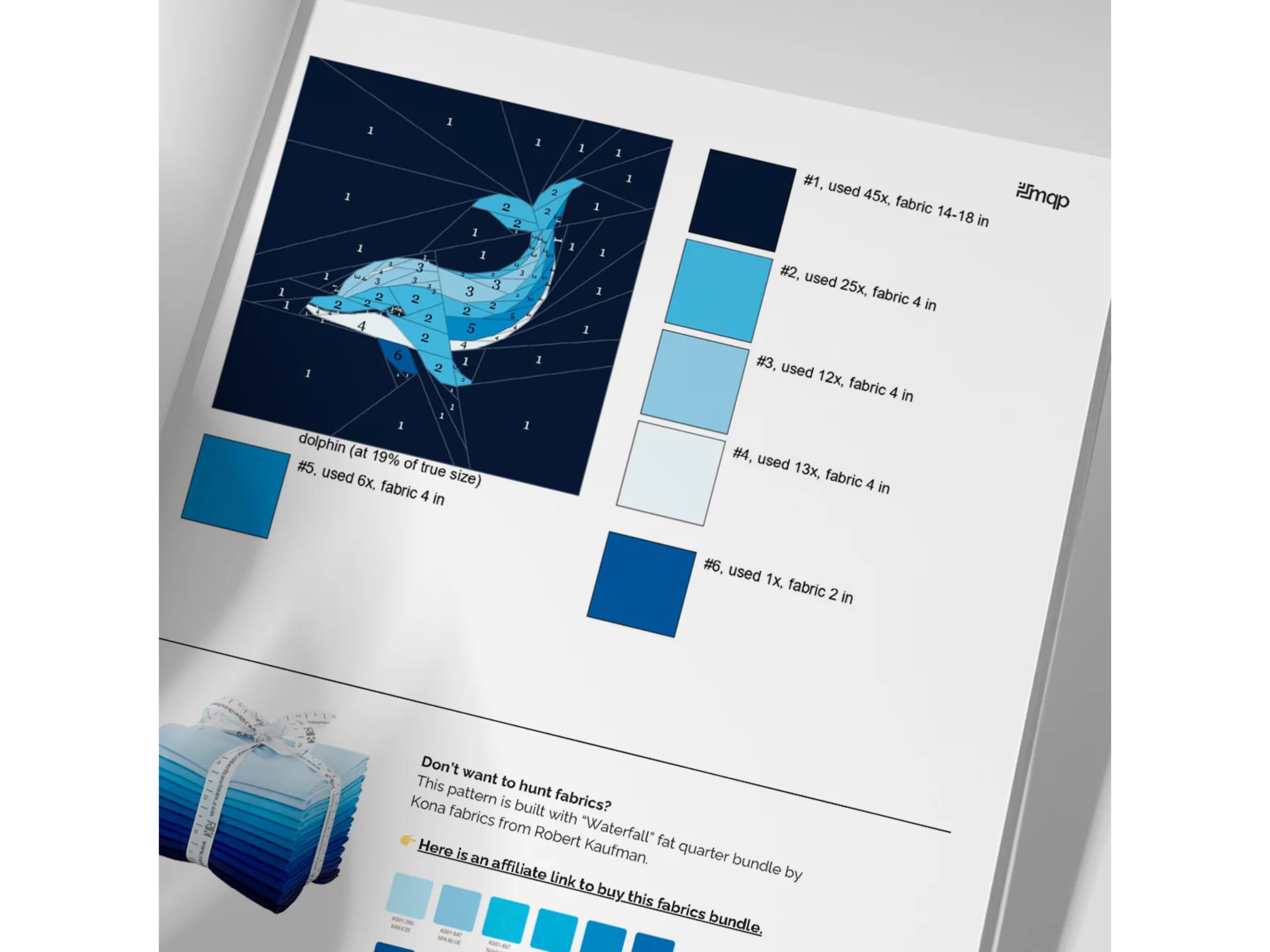 Dolphin Quilt Pattern, Quilting Patterns for Beginners, Easy Quilting ...