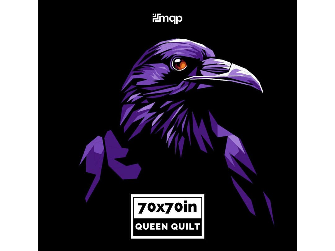 Raven Quilt Pattern PDF (70"): Gothic Halloween Bed Quilt FPP - Etsy