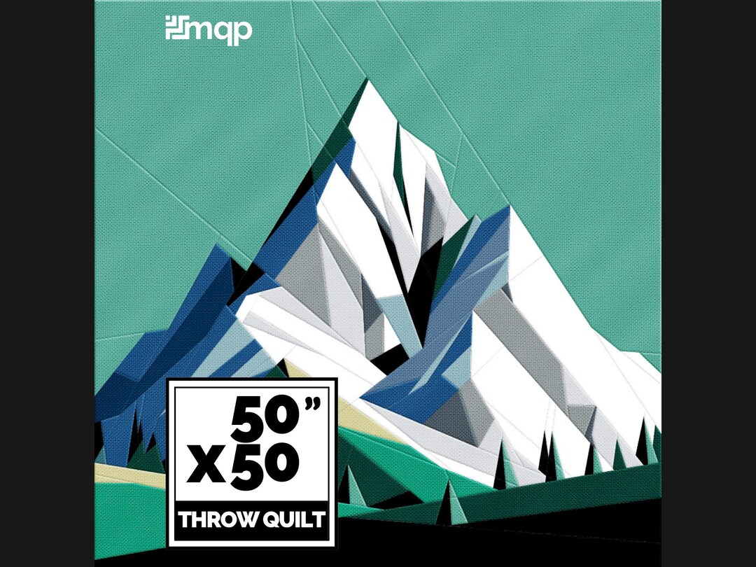 Emerald Mountain Quilt Pattern PDF – Modern FPP Design (50" Throw) - Etsy
