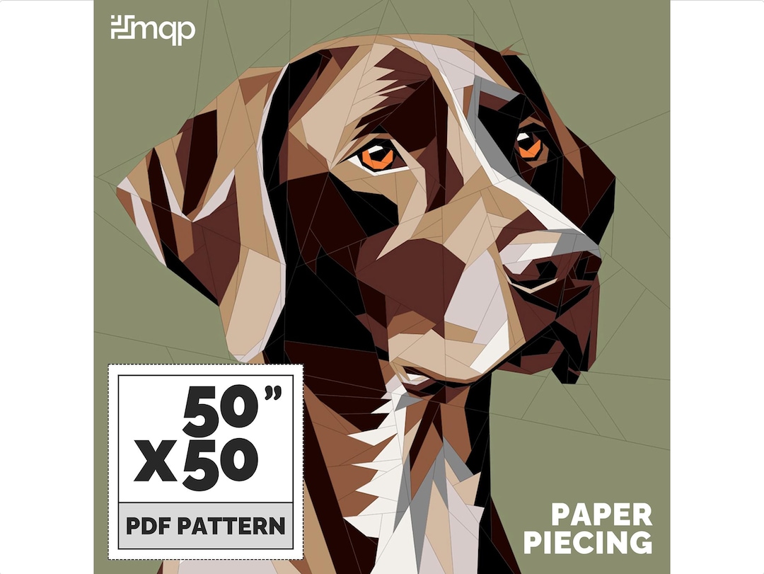 German Shorthaired Pointer Dog Quilt Pattern, Animal Quilt Patterns ...