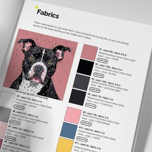 Pit Bull Quilt Pattern, Modern Geometric Dog Design (PDF Pattern) - Etsy