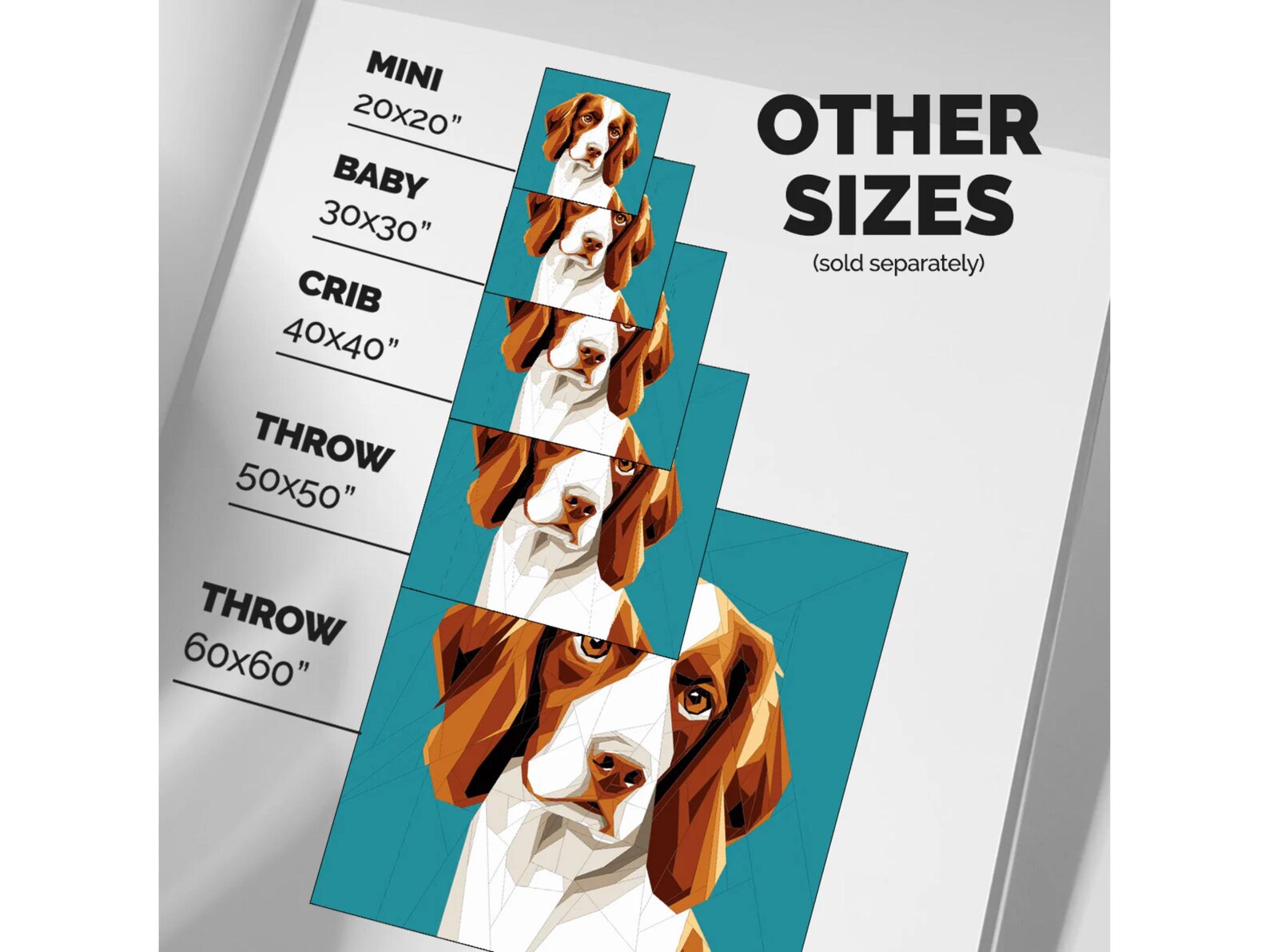 Brittany Spaniel Quilt, Dog Paper Piecing Pattern (PDF Download) - Etsy