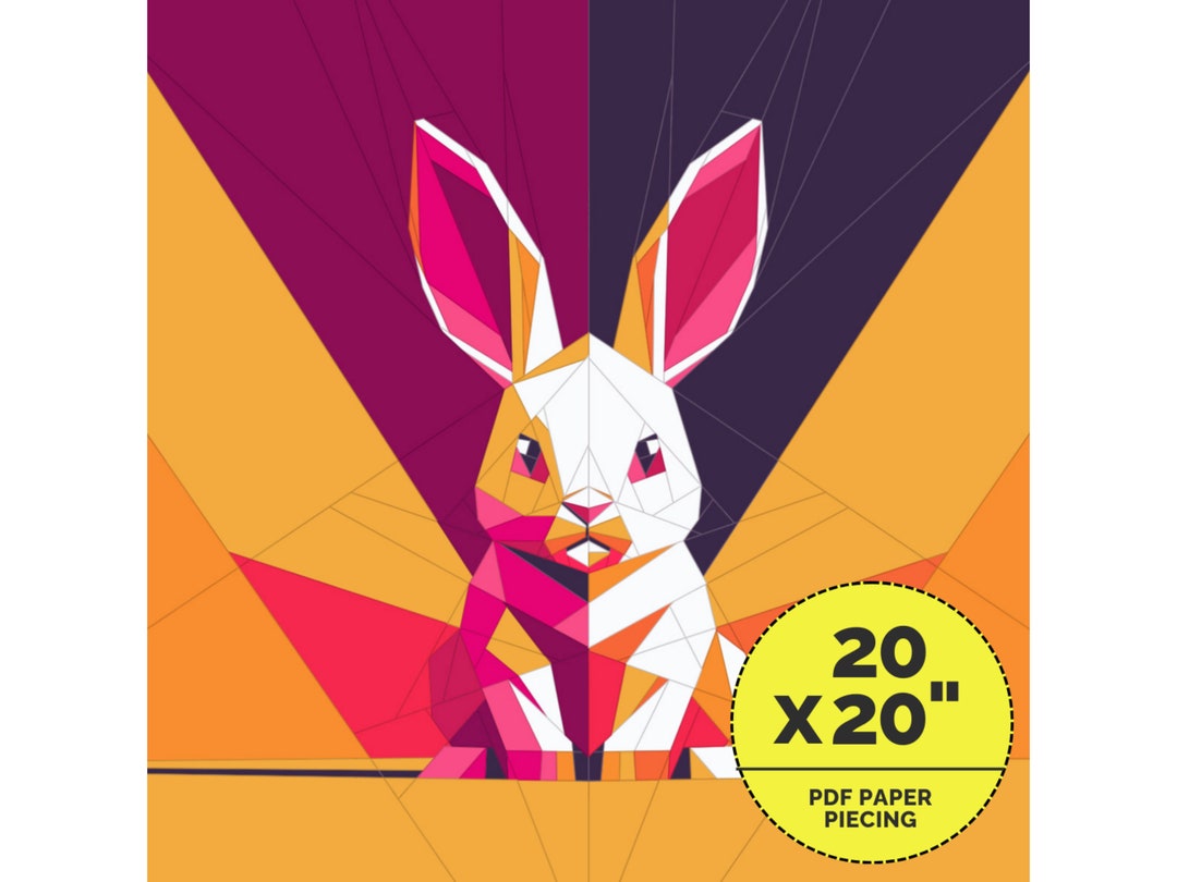 Rabbit Quilt Pattern, Quilting Patterns for Beginners, Easy Quilts ...