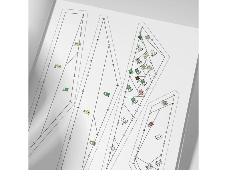 Spring Tree Quilt Pattern, Plant Quilt Pattern for Beginners, Paper ...