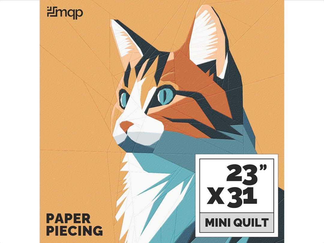 Cat Paper Piecing Pattern, Foundation Quilt (instant Download PDF) - Etsy