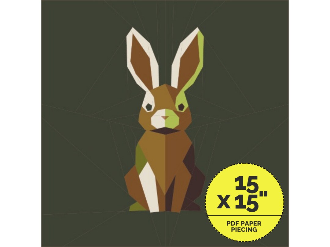 Bunny Quilt Pattern, Forest Paper Piecing (instant Download Pdf) - Etsy